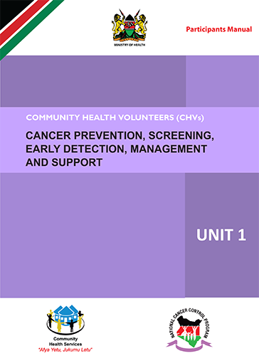 Training manuals - National Cancer Control Program